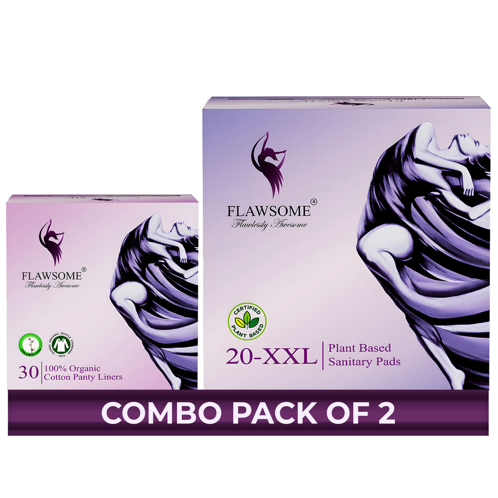 "Flawsome Period Care Combo – Extra Large Sensitive Skin | Pack of 30